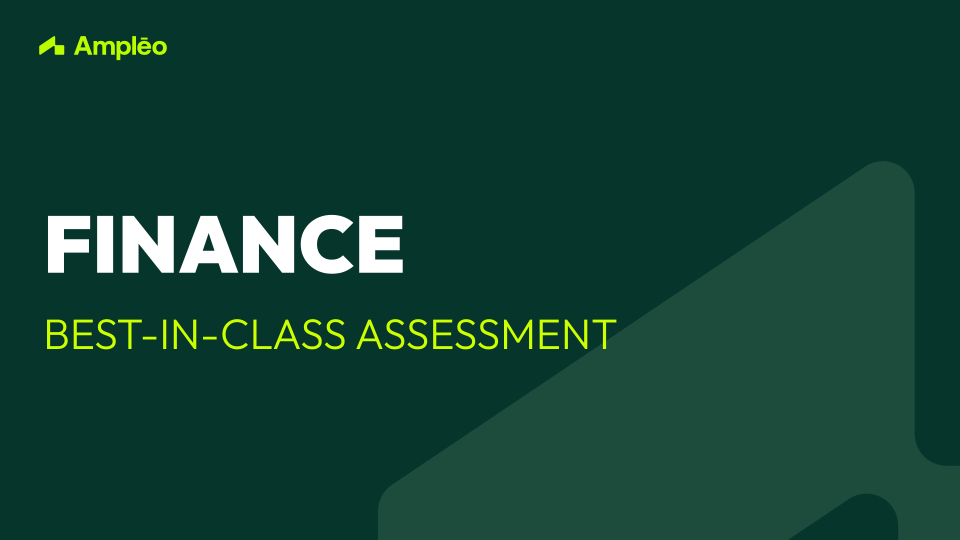 Finance Best-in-Class Assessment | Amplēo